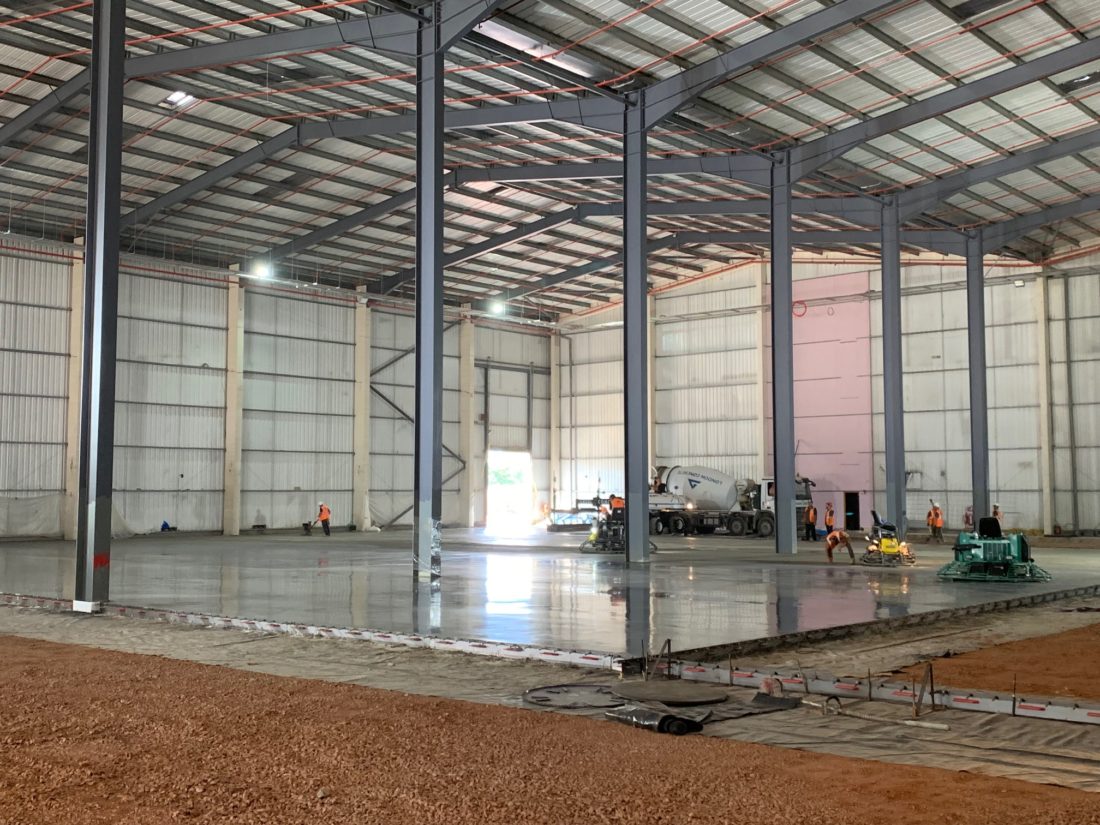 Warehouse concrete floor slab in Wembley, London - Level Best Concrete ...