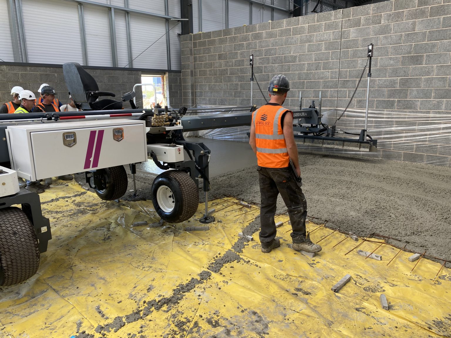 Level Best Concrete Flooring are chosen to test new Somero SRS-4 laser ...