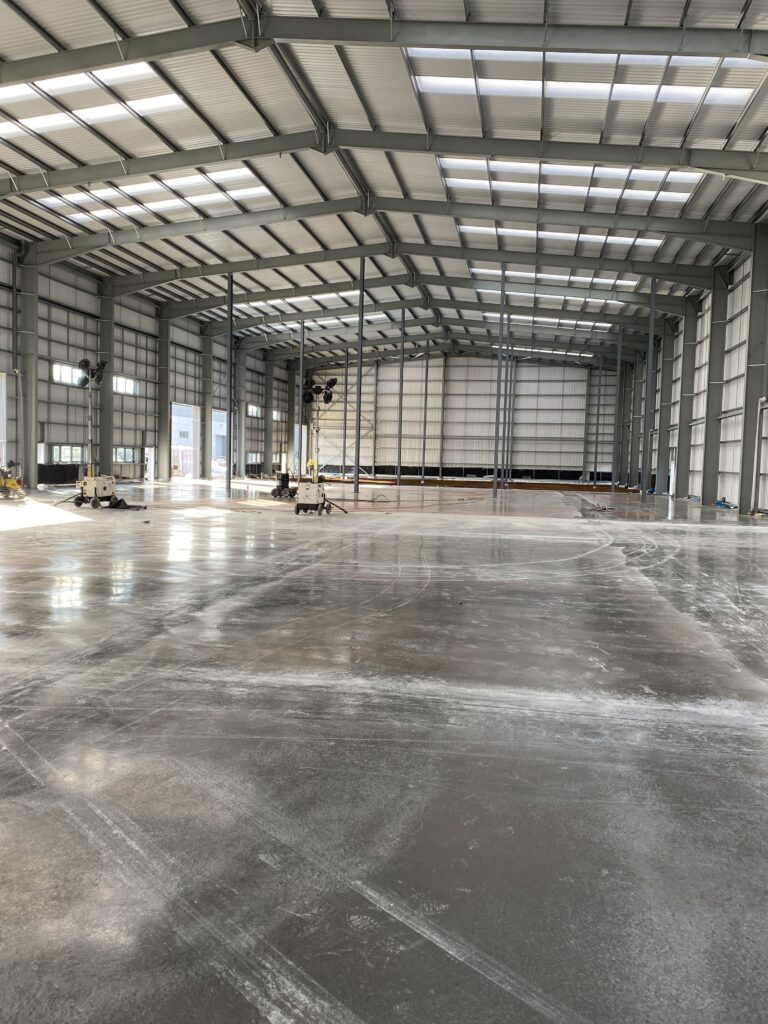 High-tolerance industrial concrete flooring in Sheffield, South ...