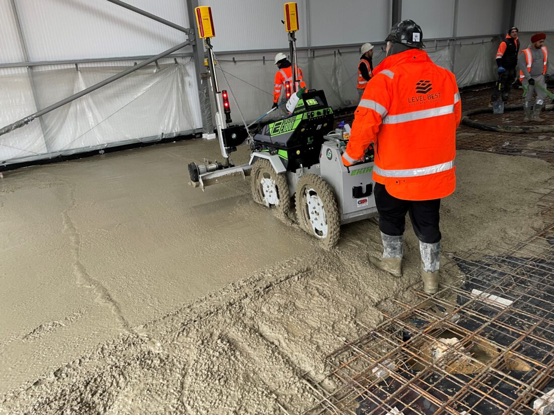 Industrial concrete flooring at Brigg industrial estate, Scunthorpe ...